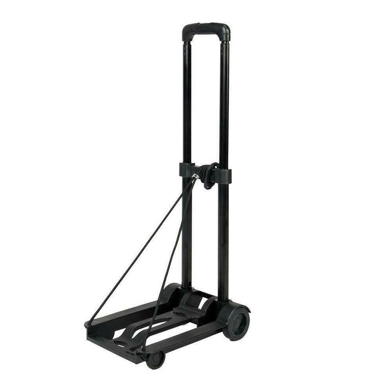 Folding Hand Truck Push Collapsible Trolley Luggage Shopping Cart ...